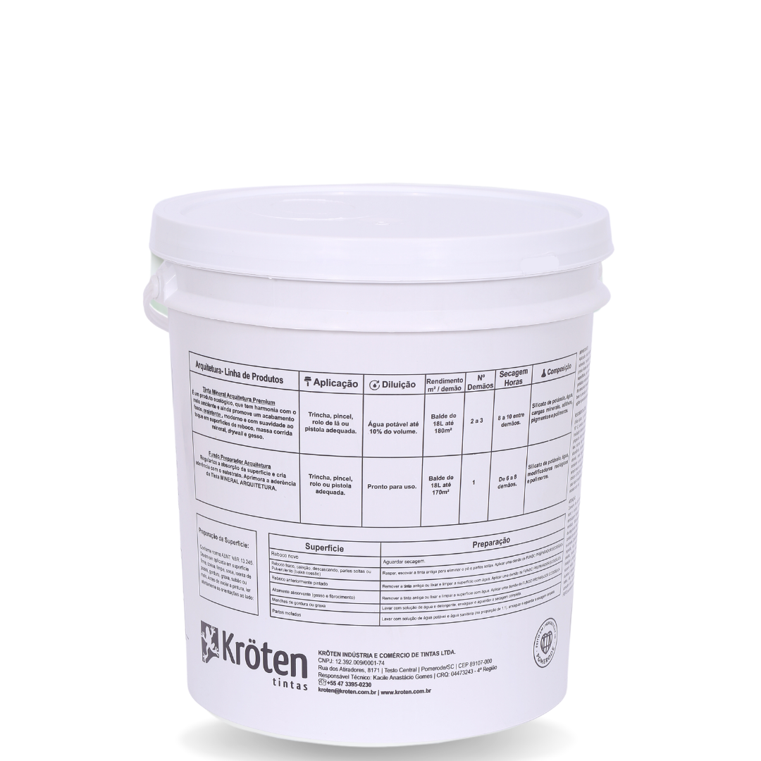 Tinta mineral Respirável para Parede Kröten- cor Areia de Ipanema
