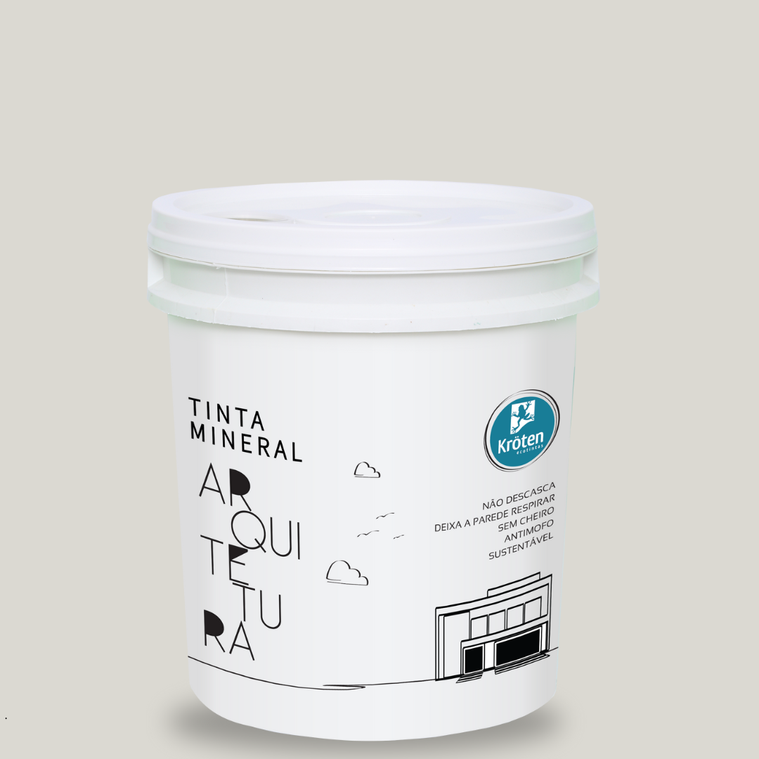 Tinta mineral Respirável para Parede Kröten- cor Platina